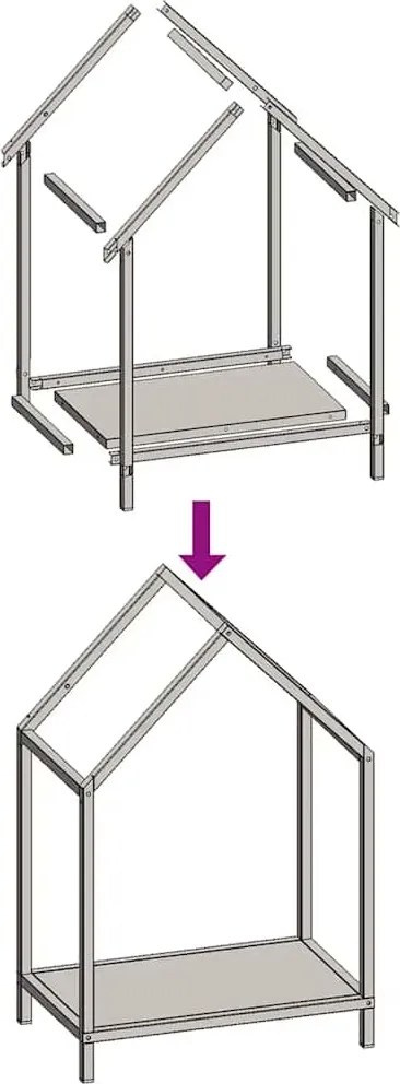 vidaXL Stojan palivové dřevo Ocel válcovaná za studena [864291] Barva: antracitová