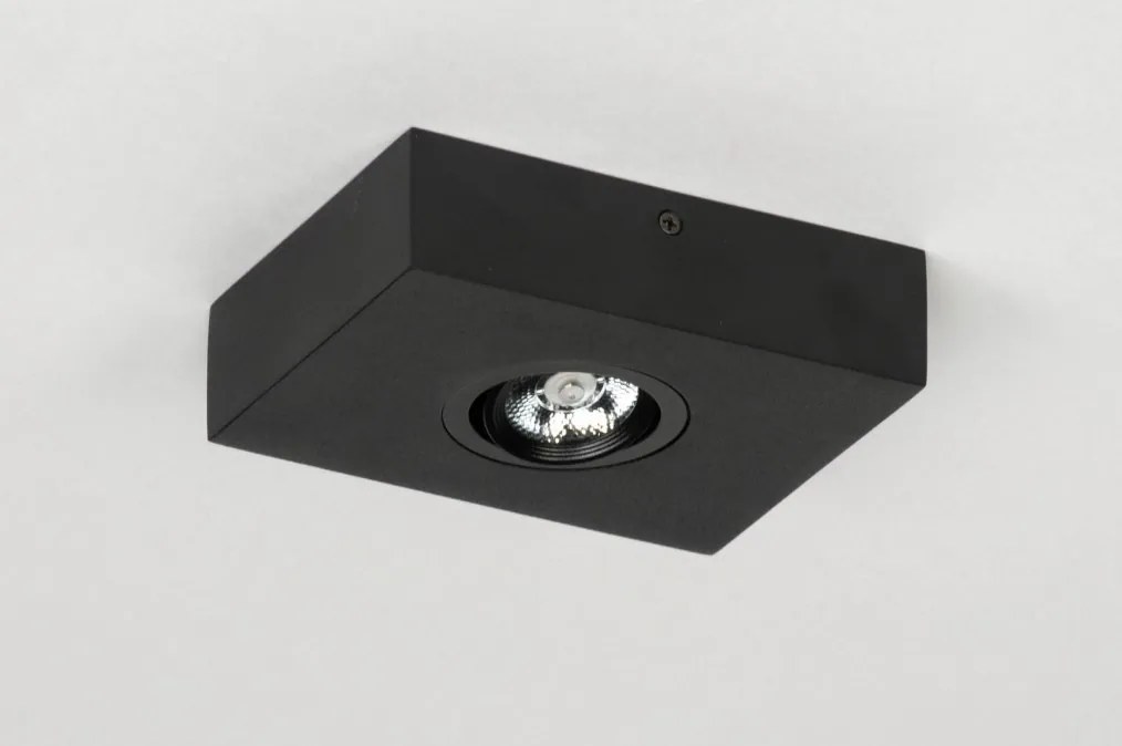 Stropní LED svítidlo Spot Quality Quadra 1 Black