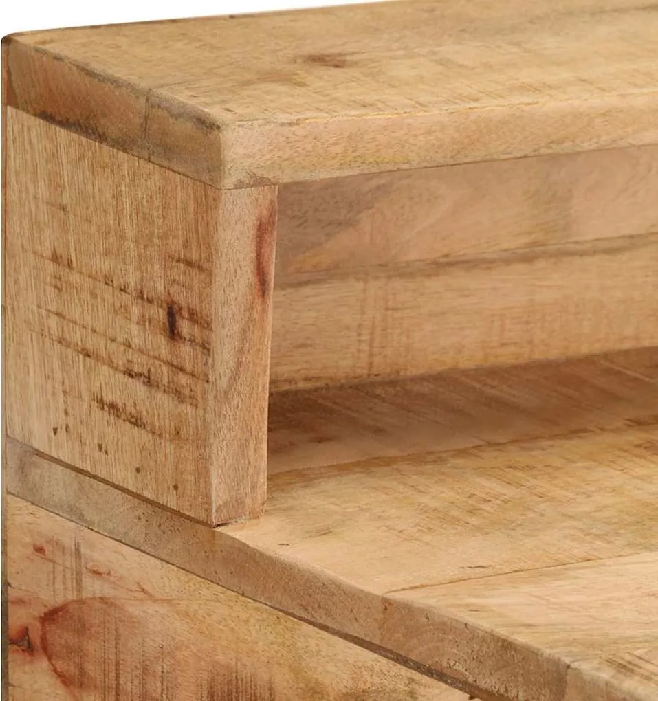 Psací stůl 100 x 45 x 90 cm masivní hrubé mangovníkové dřevo 328269