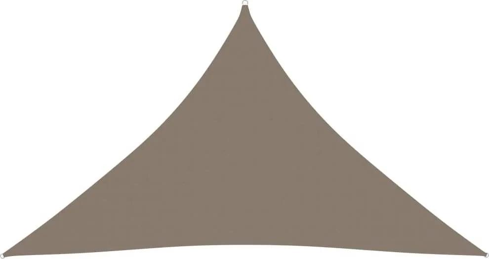 vidaXL Stínící plachta oxfordská látka trojúhelníková 5x5x6 m [135403] Barva: krémová