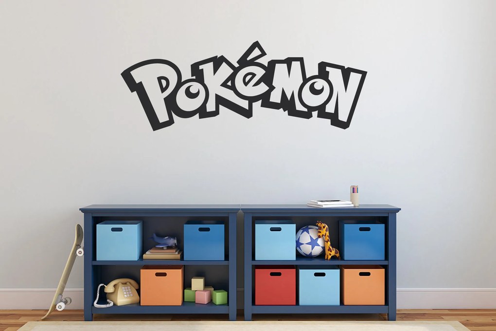 Lepy.cz Samolepka na zeď Pokémon Velikost (šířka x výška): 35x13cm, Barevná varianta: Jemná růžová