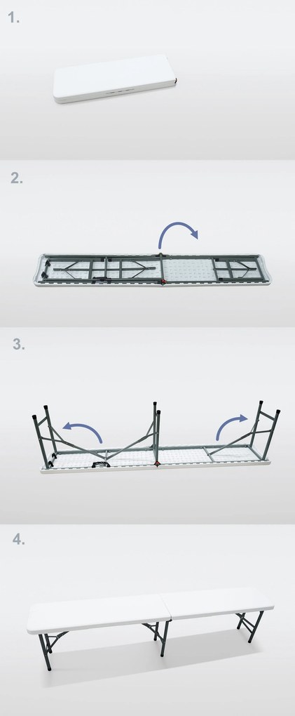Plastový pivní set – 180 cm