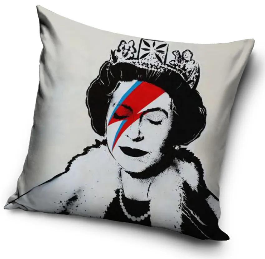 Dekorační polštářek Banksy Queen Ziggy
