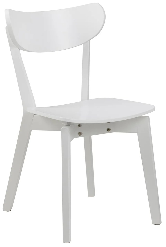 Klasyczne krzesło do jadalni Białe VILORA