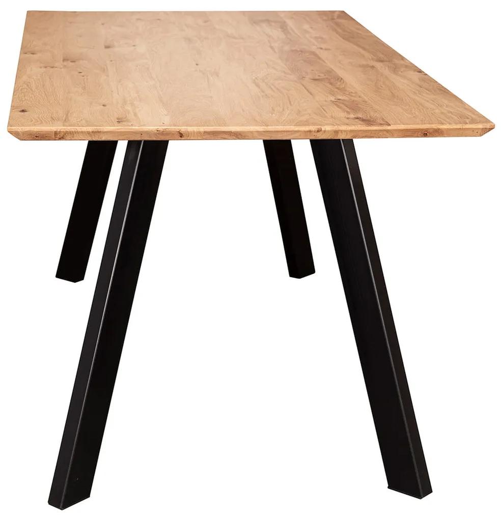 Dubový stůl Loft 90x160 cm Detroit přírodní dub