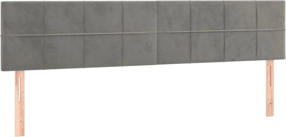 Box spring postel s matrací světle šedá 120x190 cm samet 3269995