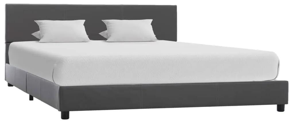 284776 vidaXL Rám postele šedý umělá kůže 120 x 200 cm