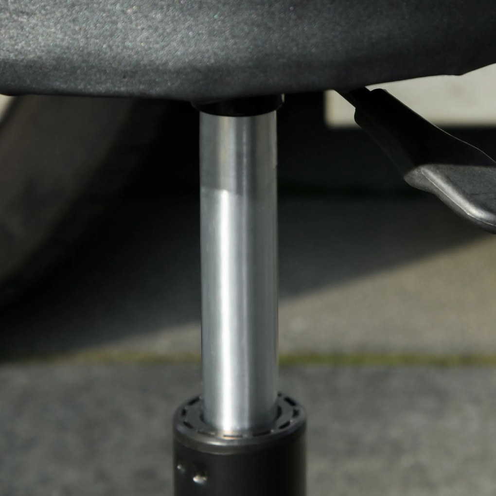 HOMCOM Mechanická Židle, Servisní Stolik, Otočné Sedadlo, Nastavitelná Výška, Kolečková Pracovní Židle s Přihrádkou 100 kg pro Garáž a Automobilové O…