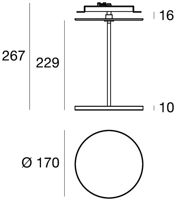 Linea Light CA066DBEMDI Stilo_C, zapuštěné svítidlo pro nepřímé osvětlení, 36W LED 2700K, béžovo-červená, prům. 17cm