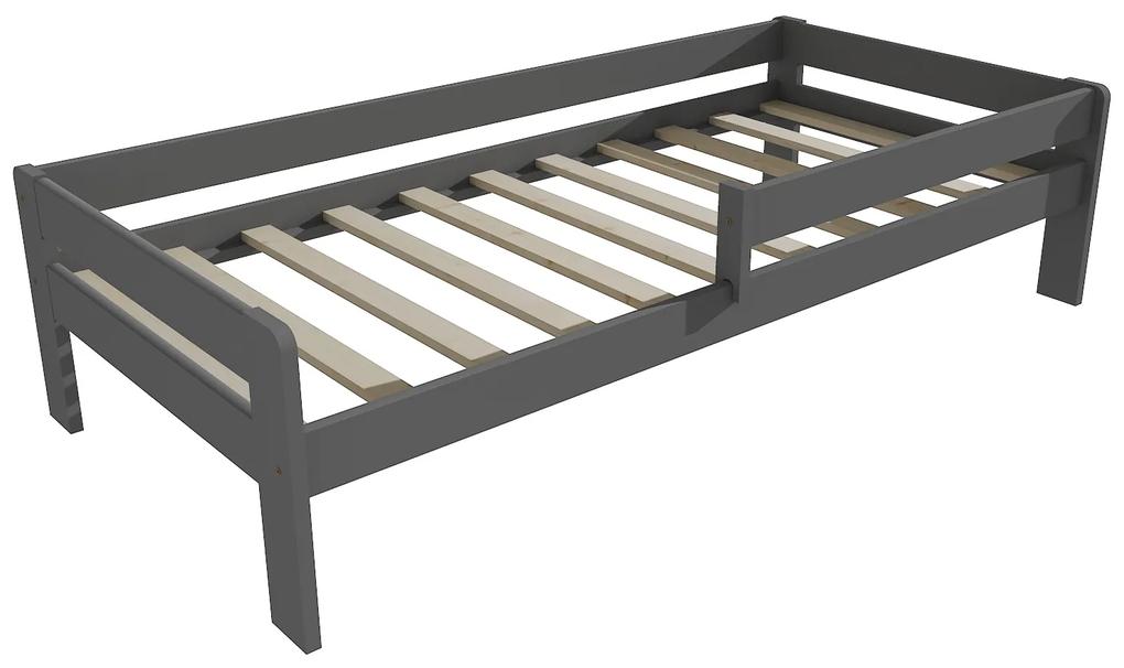 Vomaks Dětská postel se zábranou VMK003C KIDS Rozměr: 90 x 200 cm, Barva: barva šedá