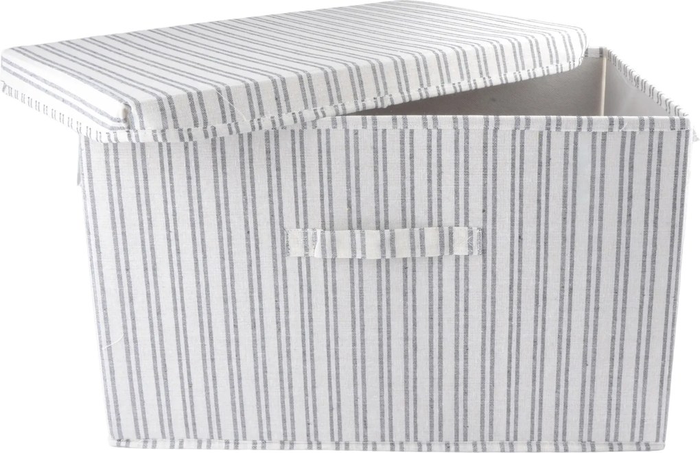 Sinsay - Skládací úložný box s pruhy - šedá