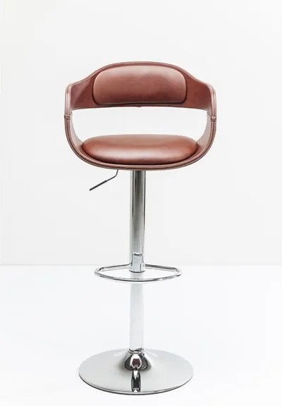 KARE DESIGN Sada 2 ks − Barová stolička Monaco Nougat 106 × 48 × 48 cm