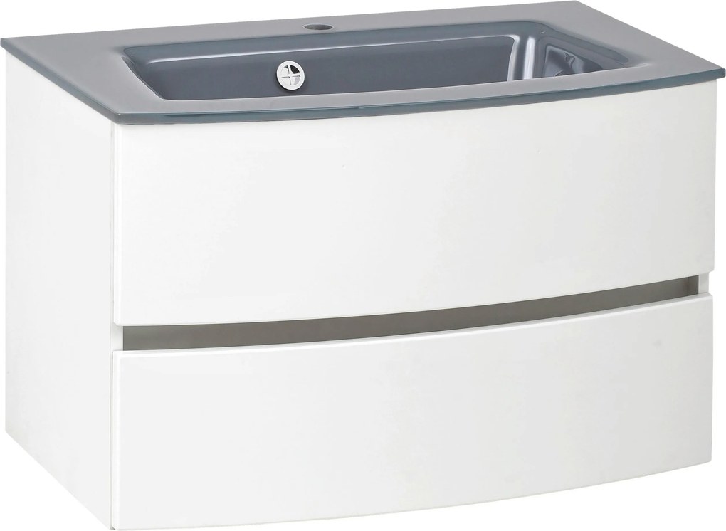 XXXLutz SKŘÍŇKA S UMYVADLEM, bílá, bílá, 80 cm Held - Online Only koupelnové skříňky - 000307010637