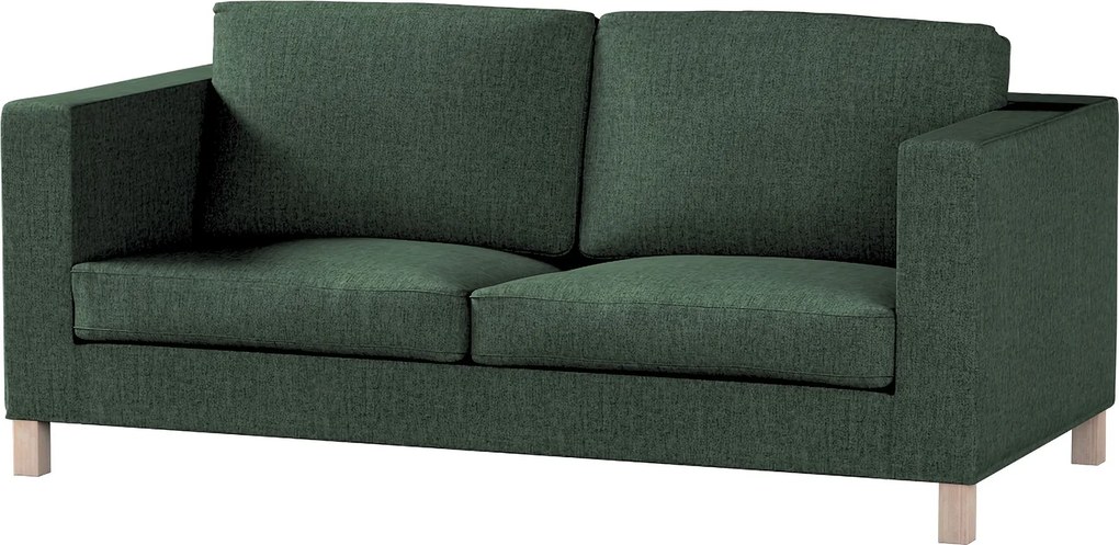 Potah na pohovku IKEA Karlanda rozkládací, krátký barva zelená látka pletený vzor