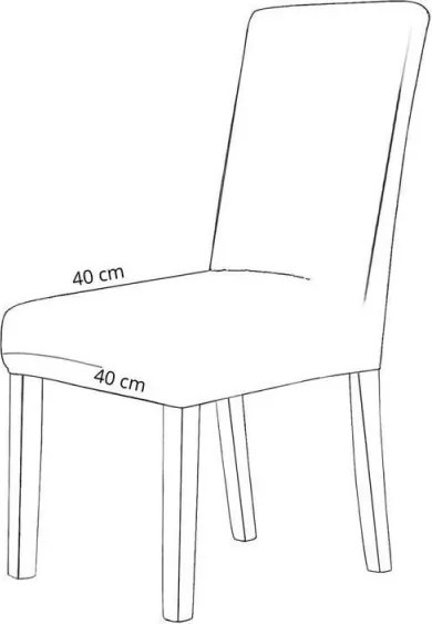 Potah na sedák židle SPRINGOS HA5268 tmavě šedý