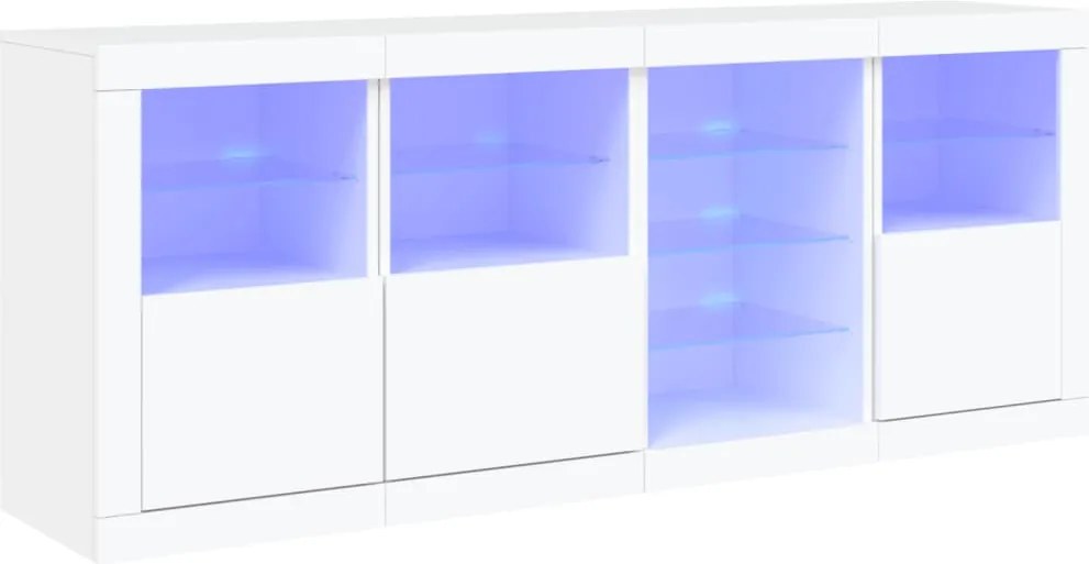 Příborník s LED osvětlením bílý 164 x 37 x 67 cm 3209051