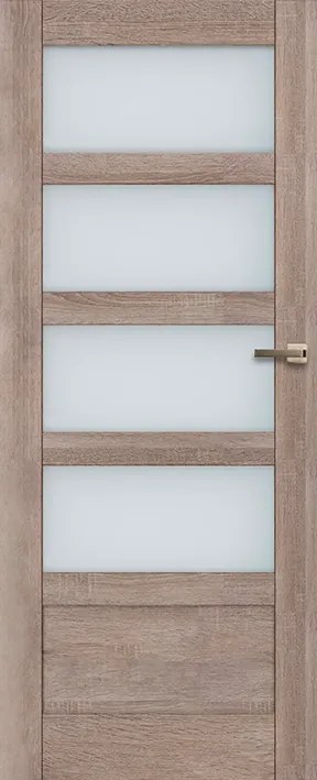 Interiérové dveře vasco doors BRAGA model 5 Průchozí rozměr: 70 x 197 cm, Orientace dveří: Levé dveře, Dekor: Dub stříbrný