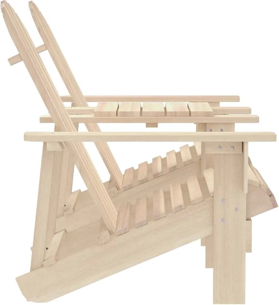 Zahradní židle Adirondack s čajovým stolkem masivní jedle 315892