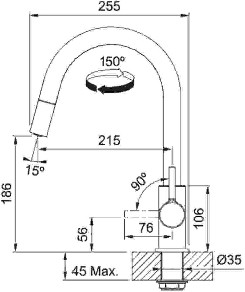 Kuchyňská baterie Franke FS 3229.031 Lina NEW