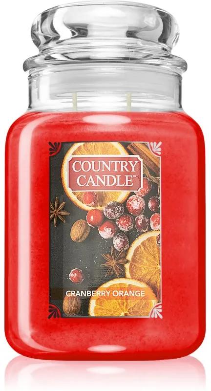 Country Candle Cranberry Orange vonná svíčka 680 g