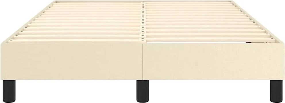 Rám postele s boxspringem krémový 120x200 cm umělá kůže 3120690