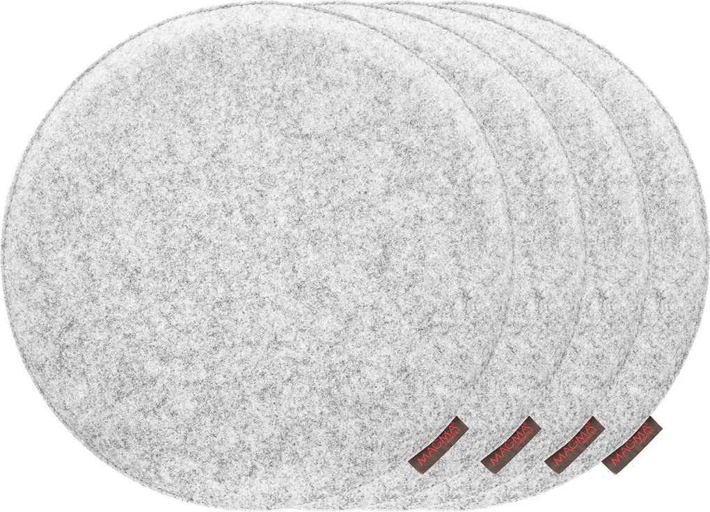Magma Stuhlkissen Avaro 4er Set (kulatá, šedá)