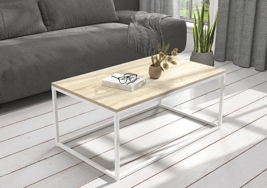 ADRK Furniture Konferenční stolek NARISA 100x60 CT-NAR-W-S