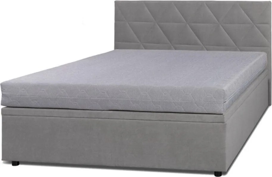Postel Fro Caro 160x200 s roštem, úložným prostorem Mono 246, šedá