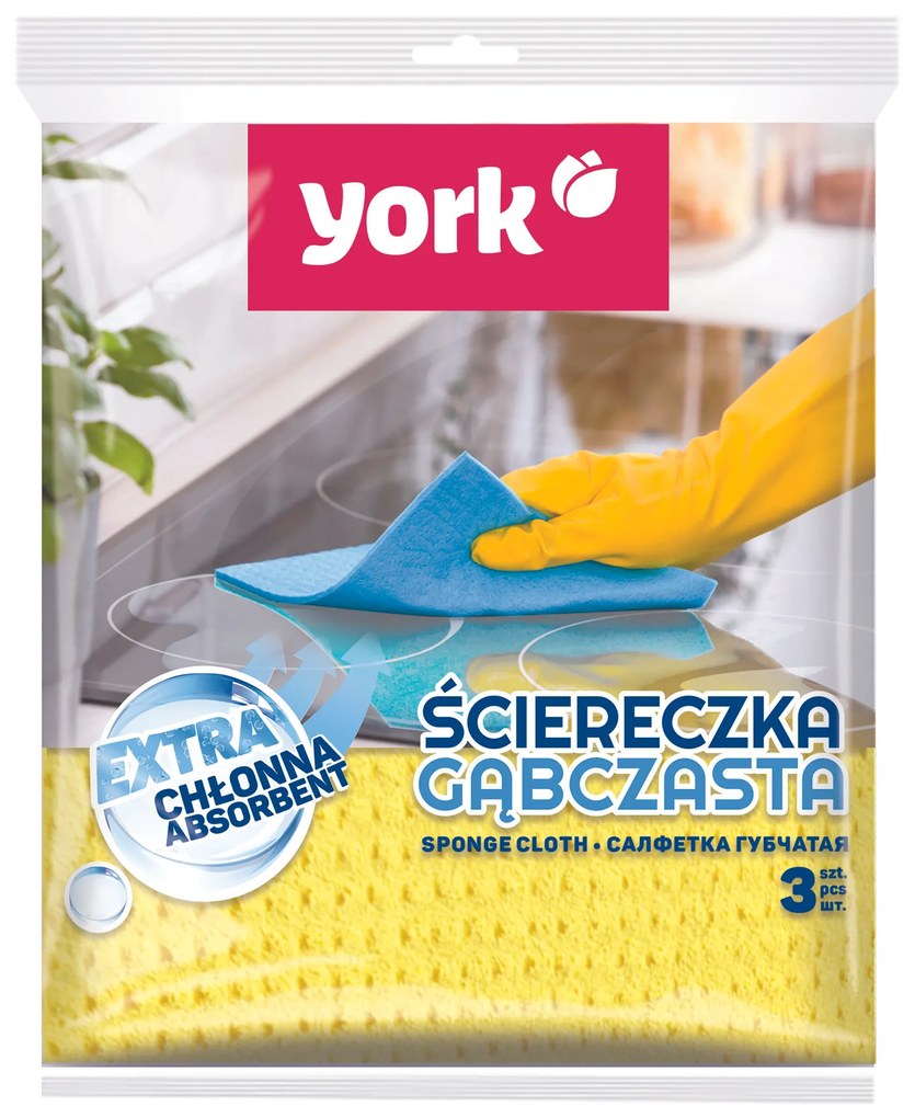 YORK Houbičková utěrka 3 ks