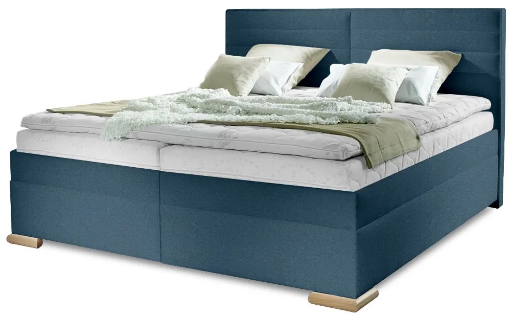 New Design Lucia Boxspring 160x200cm modrá