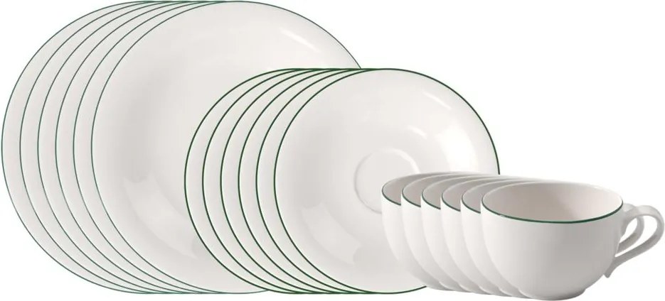 Villeroy & Boch Porcelánový servis na kávu Green Lines, 18 ks 10-1323-7126