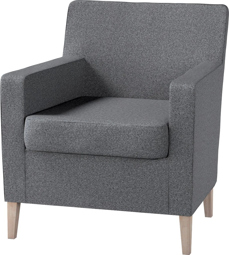 Potah na křeslo IKEA Karlstad barva šedá látka pletený vzor