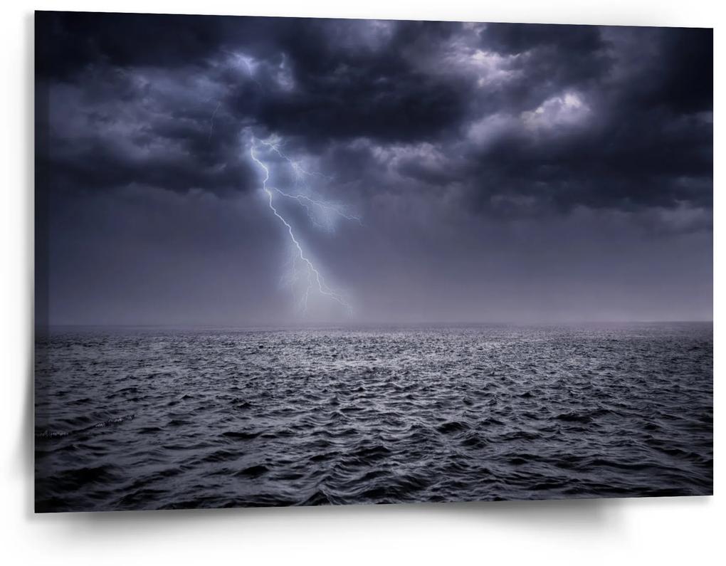 Obraz - Bouře nad mořem 150x110 cm