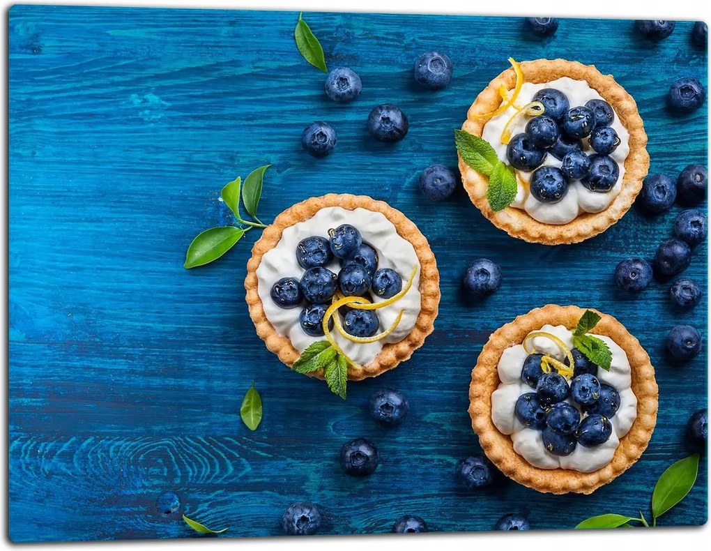 Skleněná Deska Na Krájení 52x40 Ovoce Tvrzené Sklo 7v1