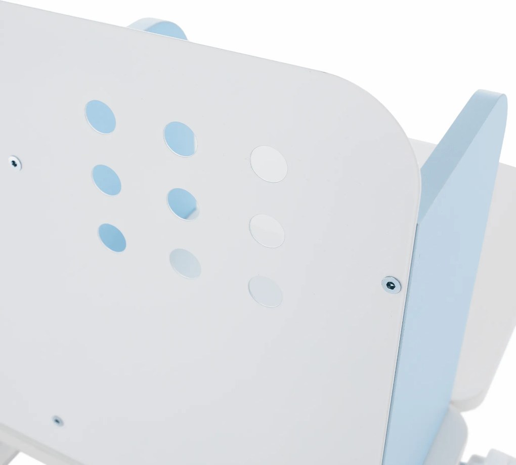Rostoucí psací stůl SMART - modrá / bílá