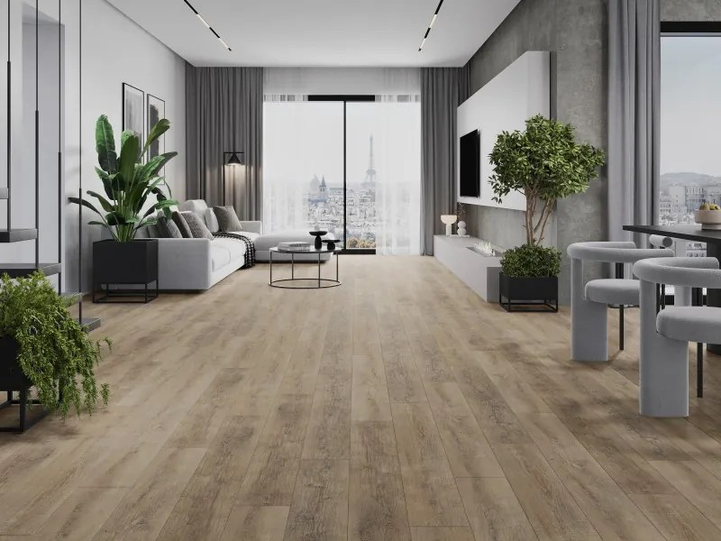 Mexen Casa Grande vzorek vinylových panelů SPC 6,5 mm, podklad IXPE 1,5 mm, 4 V-drážka, Dub - F1014-S