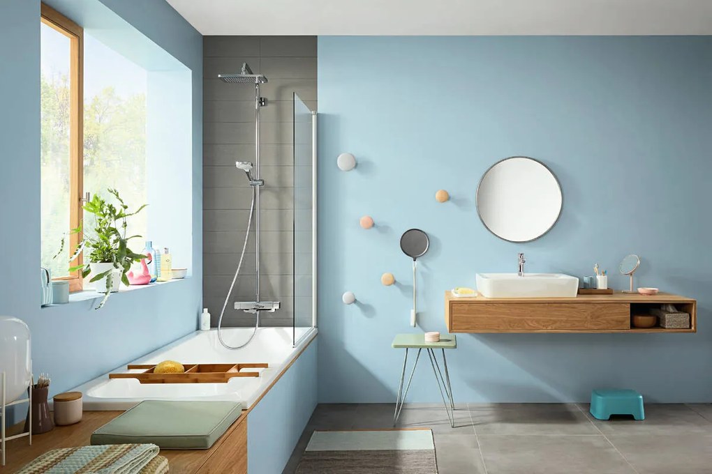 Hansgrohe Talis E, umyvadlová baterie 110 s odtokovou soupravou Push–Open, chromová, 71711000