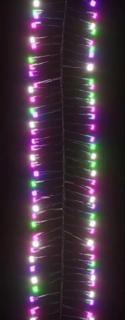 vidaXL Světelný LED řetěz trs se 3000 LED diodami vícebarevný 23 m PVC [343253] Barva: Teplá bílá a tmavě zelená