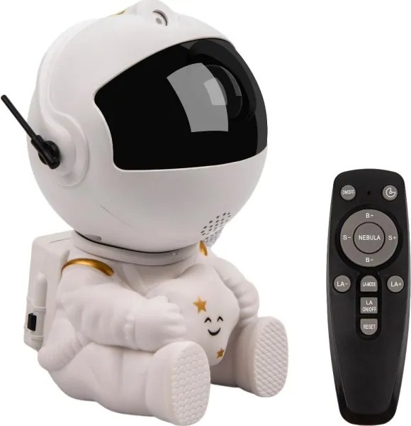 Retlux - LED Dětský projektor 230V astronaut 12,5 cm + dálkové ovládání