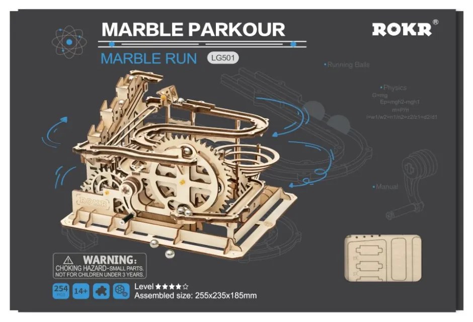 RoboTime 3D skládačka kuličkové dráhy Spirála