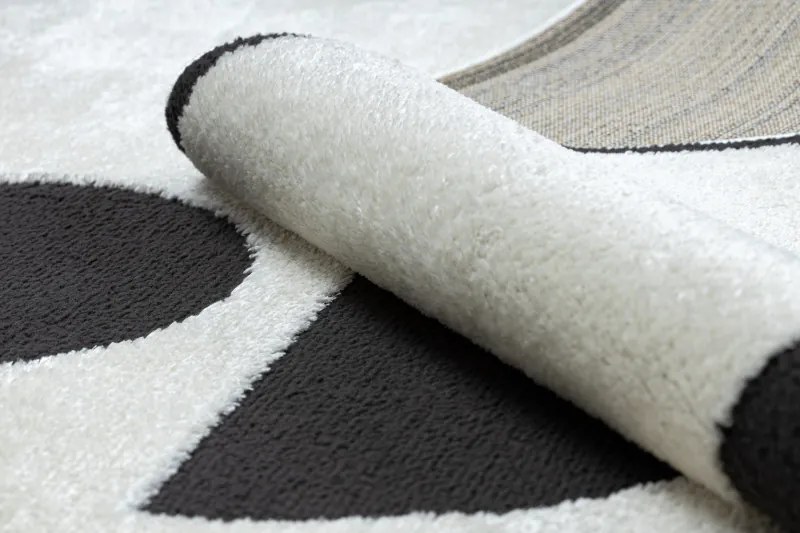 Dywany Łuszczów, Kusový koberec Mode 8598 geometric cream/black, 200x290, černobílá, kancelář