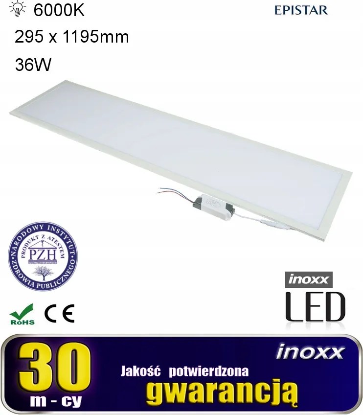 Led Panel 120X30 36W Stropní Slim Kazeta 6000K