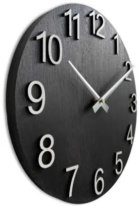 Designové nástěnné hodiny z masivního dřeva I SENTOP MAS017-3169-hands/silver