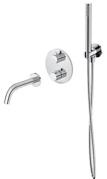 Cersanit S952-034-Vanová sada s termostat. podomítkovou baterií ZEN lesklý chrom S952-034