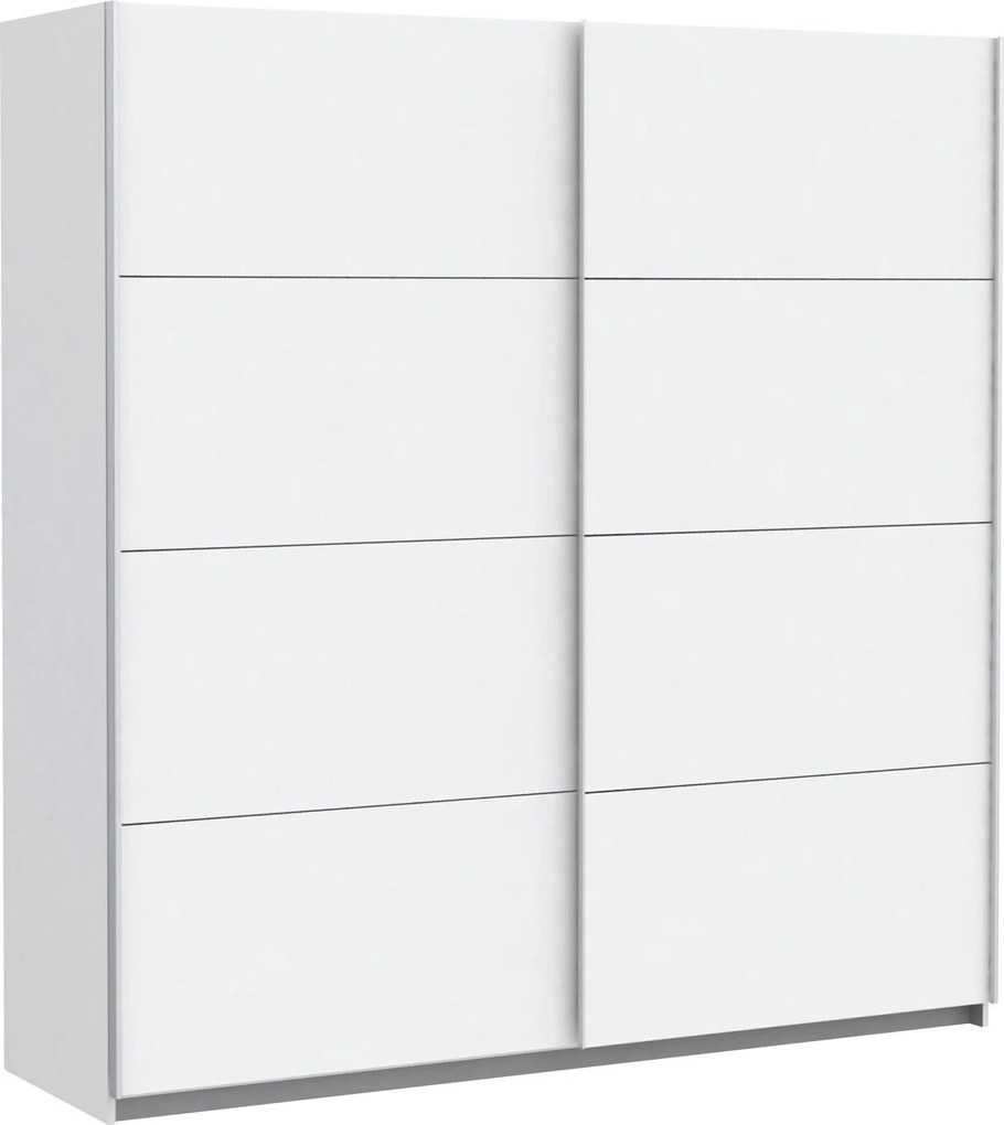 XXXLutz SKŘÍŇ S POSUVNÝMI DVEŘMI, bílá, 200/210/61 cm Ti'me - Šatní skříně - 000687034203