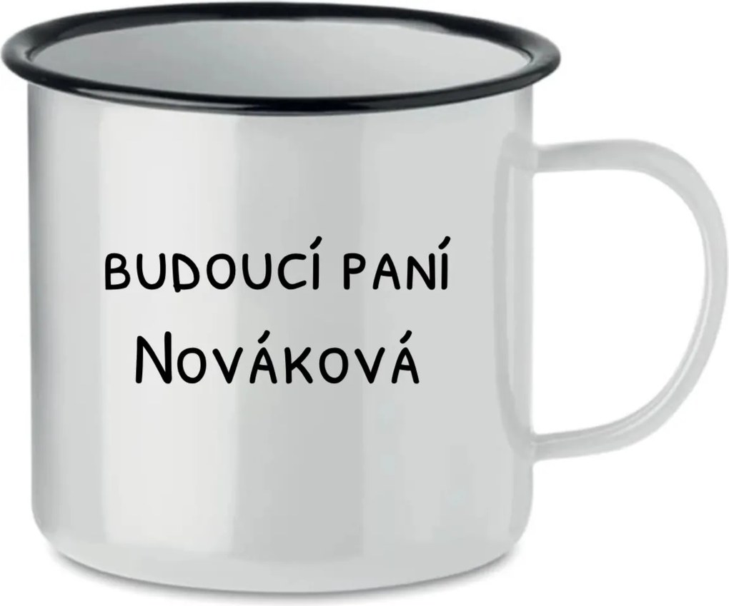 Personalizovaný retro plecháček - budoucí paní