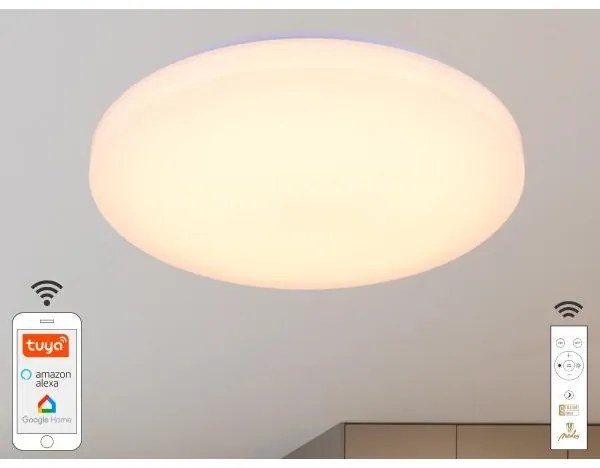LED Stmívatelné stropní svítidlo OPAL LED/48W/230V Wi-Fi Tuya + DO