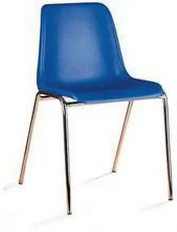 No brand  Plastová jídelní židle Linda, modrá