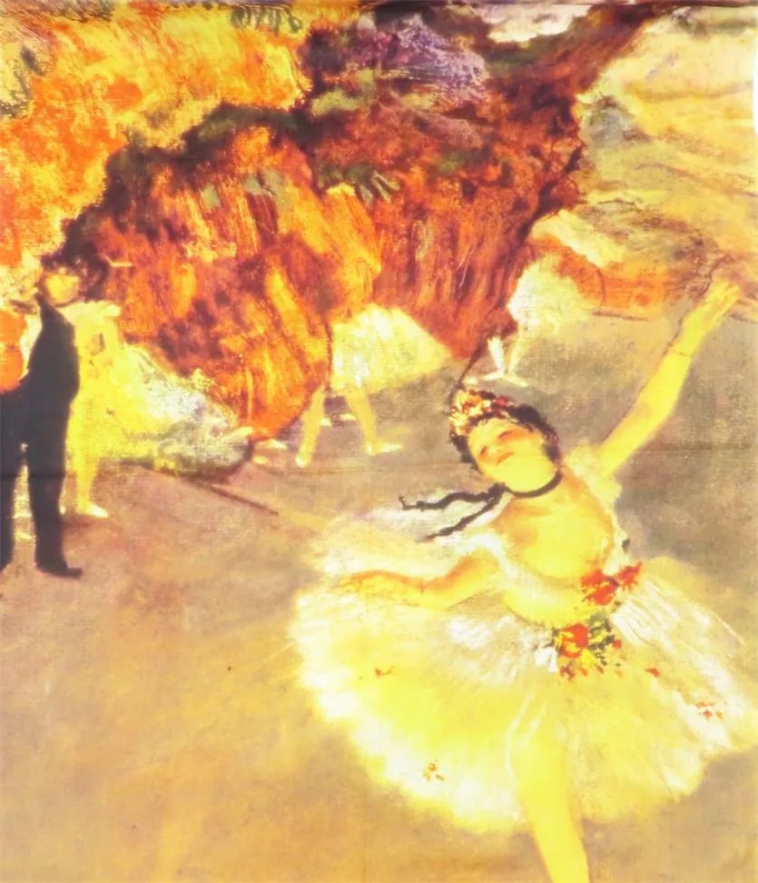 Bavlissimo Šála bavlněná 180 x 70 cm Degas Balerina