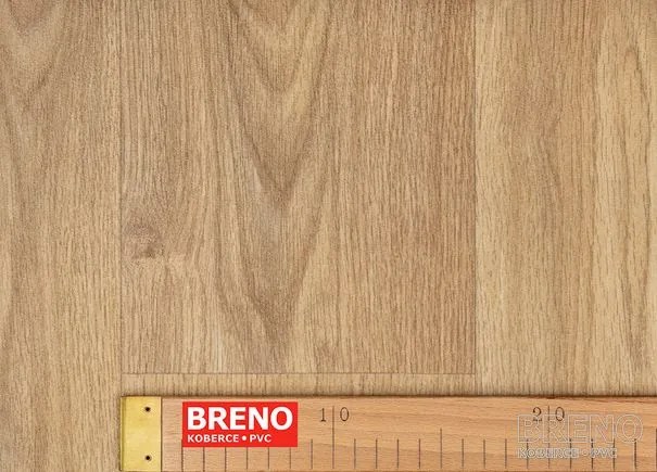 Breno PVC ECOTEX Copenhagen 554 – světlé dřevo, šíře 300 cm